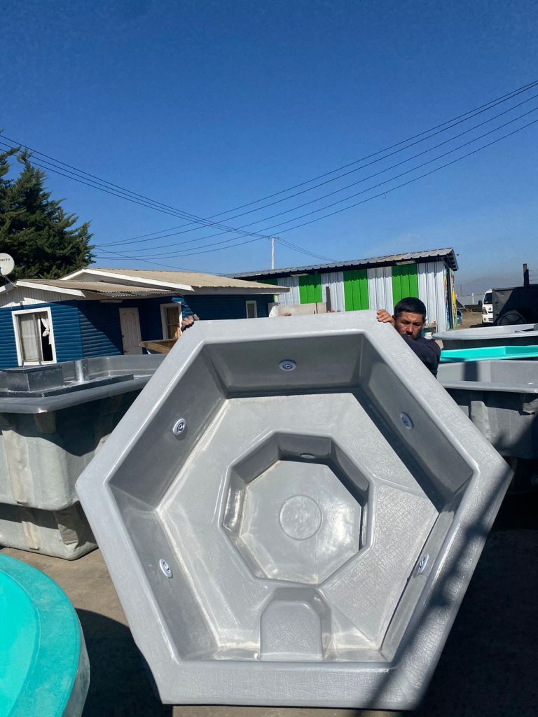 Piscina SPA Jacuzzi 1,7 Hexagonal Prof. 1,0 parejo (con 3 Hidromasajes ...